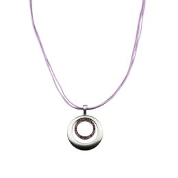 Kette mit Anh&auml;nger "Chania", Damen, Gr. onesize, Metall, lila, Collezione Alessandro, Basic, Halsketten, mit kleinen Glassteinen