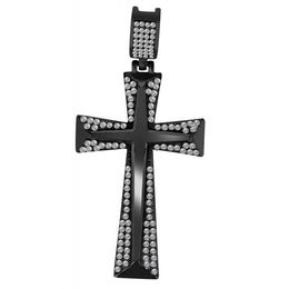 Adelia&acute;s Kettenanh&auml;nger ADELIA&acute;S "stylischer Kreuz Anh&auml;nger aus Edelstahl", gold, Schmuckanh&auml;nger, Damen, Edelstahl, Kettenanh&auml;nger