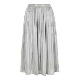 Apricot Stud Metallic Shimmer Mesh Midi Skirt ' ' Damen Größe 44 silber
