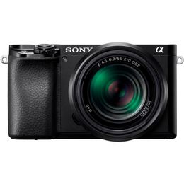 Sony Kompaktkamera "Alpha 6100 + 16-50mm Objektiv", schwarz, B:12cm H:6,69cm T:5,94cm, Fotokameras