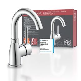 EISL&reg; Waschtischarmatur EISL "Futura", grau (chromfarben), B:10cm T:13,2cm, Kunststoff, Messing, Armaturen, Niederdruckarmatur, mit Energiesparfunktion Cold Start, Mischbatterie