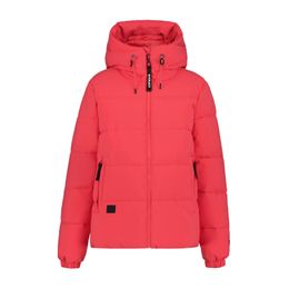 Steppjacke Icepeak "ADAMAN", Mädchen, Gr. 40, pink (raspberry), Web, Obermaterial: 100% Polyester. Futter: 100% Polyester. Wattierung: 100% Polyester, regular fit hüftlang, Jacken, mit Reißverschluss