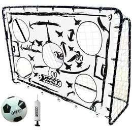Fußballtor BEST Sporting "Fußballtor TAKTIK", schwarz-weiß (schwarz, weiß), Sport-Tore, Kinder, B/H/L: 213cm x 152cm x 60cm, 1 Stk., B:213cm H:152cm L:60cm