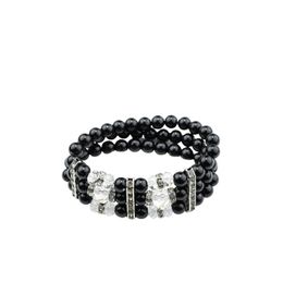 Armband "Alice", Damen, Gr. Glas, schwarz, Collezione Alessandro, Armb&auml;nder Armband