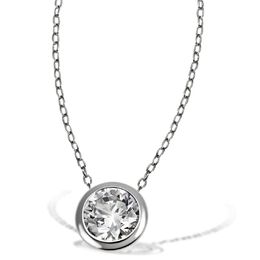 Kette mit Anh&auml;nger Goldmaid, wei&szlig;, Halsketten, Damen, Silber 925 (Sterlingsilber)