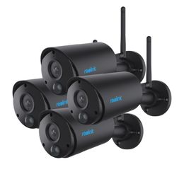Reolink Überwachungskamera "4er Set Argus Series B320-B Battery-WiFi", weiß, B:22cm H:15,9cm T:33,6cm, Überwachungskameras