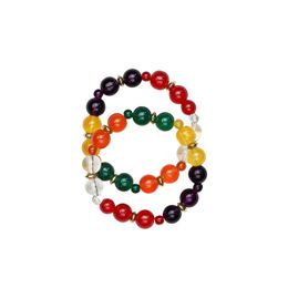 Armband "Hella", Damen, Gr. Glas, bunt (multi), Collezione Alessandro, Armb&auml;nder Armband