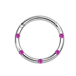 Adelia&acute;s Nasenpiercing ADELIA&acute;S "Piercing Nasenpiercing", Damen, Gr. 10, pink, Chirurgiestahl, Piercings, Verschluss Clicker und kleinen Steinen