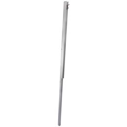 Sonnensegelmast Windhager "Premium", silber (silberfarben), &Oslash;:60cm, Aluminium, Masten, h&ouml;henverstellbares Gleitschienensystem
