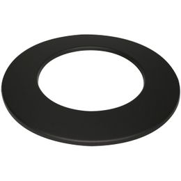 Rosette Justus, schwarz, &Oslash; Innen 150mm, Stahlblech, Unterlegscheiben, f&uuml;r Kamin&ouml;fen