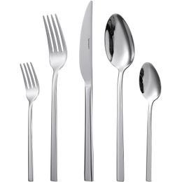 Besteck-Set Hanseatic "SMART, glänzend", silberfarben, 60 Stk., Edelstahl 18/10, Essbesteck-Sets, leichtes und minimalistisches Design