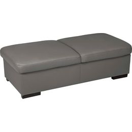 Hocker exxpo - SOFA FASHION "Salerno Bankhocker, bequem und komfortabel", grau (elefant), B:140cm H:46cm T:67cm, Hybrid Lederfaserstoff (Grundgewebe 41% Lederfaser, 39% Polyester, 20% Baumwolle) 100%PU;NaturLeder;Primabelle-Microfaser (100% Polyester);Luxus-Microfaser (100% Polyester);Luxus-Kunstleder, Hocker, Polsterhocker