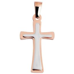 Adelia&acute;s Kettenanh&auml;nger ADELIA&acute;S "Neuheit 2025 - moderner Kreuz Anh&auml;nger aus Edelstahl", gold, Schmuckanh&auml;nger, Damen, Edelstahl, Kettenanh&auml;nger