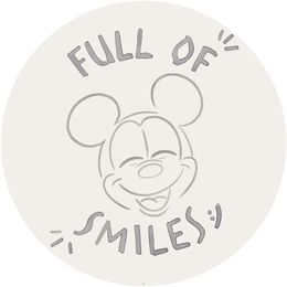 Fototapete Komar "Vlies selbstklebend - Mickey Mouse Joke - Größe 125 x 125 cm", schwarz (schwarz, weiß), B:125m H:125m L:125m, Vlies, Tapeten, Kinderzimmer