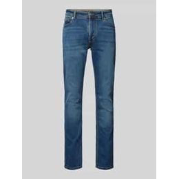 Christian Berg Straight Fit Jeans mit Brand-Detail