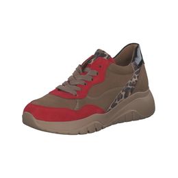 Gabor Sneaker Damen Gr&ouml;&szlig;e 40.5 braun / feuerrot / schwarz