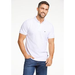 Poloshirt LINDBERGH "LINDBERGH Poloshirt", Herren, Gr. L, weiß, Obermaterial: 100% Baumwolle, lässig geschnitten, Shirts