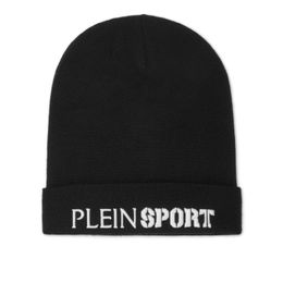 Beanie Plein Sport "Benie", Jungen, schwarz (02, schwarz), Obermaterial: 100% Merino Wolle, Mützen
