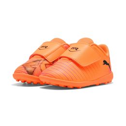 Fußballschuh Puma "FUTURE 8 PLAY TT Fußballschuhe Kinder", Mädchen, Gr. 22, heat fire schwarz ravish orange pink, Obermaterial: Synthetik; Futter: Textil; Innensohle: Textil; Laufsohle: Gummi, Schuhe