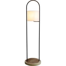 Salesfever Stehlampe "Aaliyah", beige (natur, weiß, schwarz), 1, Ø 27cm H: 153cm, 1 Stk., Leuchten, handgefertigt, mit Gestell für Pflanzen