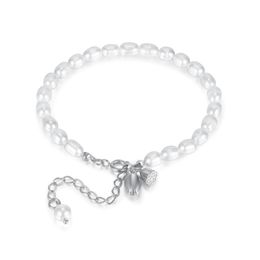 Armband "Pearl", Damen, Gr. Glas, silber (silbern), Collezione Alessandro, Armb&auml;nder Armband