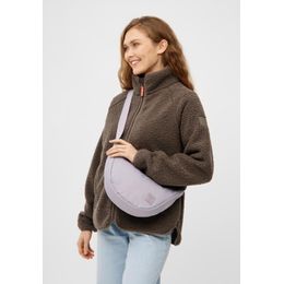 Umhängetasche Derbe "Moonbag", Damen, Gr. B/H/T: 9cm x 18cm onesize, lila (lavender gray), Obermaterial: 100% Polyethylenterephthalat, Taschen, Wasserabweisend, Schultertasche, pastellfarben