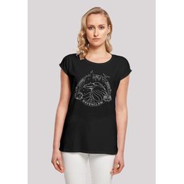 T-Shirt F4NT4STIC "Harry Potter Ravenclaw Seal", Damen, Gr. 4XL, schwarz, Obermaterial: 100% Baumwolle, regular fit, Rundhals, ohne B&uuml;ndchen, Shirts T-Shirt, Print