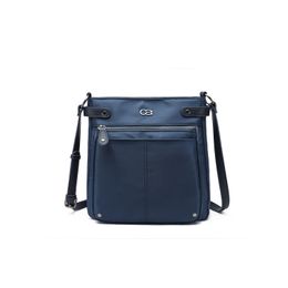 Umhängetasche "Styler", Damen, Gr. B/H/T: 29cm x 28cm x 13cm onesize, blau, Kunstfaser, Collezione Alessandro, Taschen, aus hochwertigem Nylon