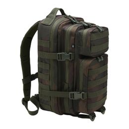 Rucksack Brandit "Brandit Herren Medium US Cooper Backpack", Gr. onesize, schwarz woodland, Polyester, Rucksäcke