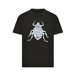 T-Shirt F4NT4STIC "Beetlejuice Unisex Beetle", Mädchen, Gr. 110/116, schwarz, Obermaterial: 100% Baumwolle, regular fit, Rundhals, ohne Bündchen, Shirts, Official Merch