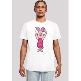 T-Shirt F4NT4STIC "Disney Winnie The Pooh Ferkel Classic", Herren, Gr. XXL, weiß, Obermaterial: 100% Baumwolle, regular fit, Rundhals, ohne Bündchen, Shirts, Herren,Premium Merch,Regular-Fit,Basic,Bedruckt