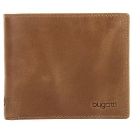Geldb&ouml;rse Bugatti "VOLO", Damen, braun (cognac), Leder, gl&auml;nzend, Kleinlederwaren, echt Leder