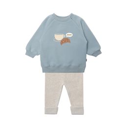 Sweatanzug Liliput "Croissant Bonjour", M&auml;dchen, Gr. 86/92, bunt (mehrfarbig), 80% Baumwolle, 20% Polyester, bedruckt, Sportanz&uuml;ge, mit niedlichem Fr&uuml;hst&uuml;cks-Print
