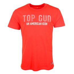 T-Shirt Top Gun "TG20212009", Damen, Gr. 48S, rot, Obermaterial: 100% Baumwolle, Shirts T-Shirt