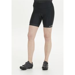 Radhose Endurance "Propolis W Short Tights", Damen, Gr. 40, EURO-Größen, schwarz, 80% Polyamid, 20% Elasthan, unifarben, kurz, Hosen Radlerhose Fahrradhose Sporthose, mit hochwertiger Sitzpolsterung