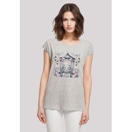 T-Shirt F4NT4STIC "Skelett Paar Valentinstag", Damen, Gr. 4XL, grau (erdgrau), Obermaterial: 100% Baumwolle, regular fit, Rundhals, ohne B&uuml;ndchen, Shirts T-Shirt, Premium Qualit&auml;t
