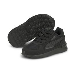 Sneaker Puma "Graviton Sneakers Kinder", Kinder, Gr. 27, schwarz (schwarz schwarz shadow gray), Obermaterial: Textil, Synthetik; Futter: Textil; Innensohle: Textil; Laufsohle: Synthetik, Gummi, Schuhe Sneaker