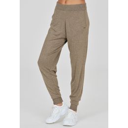 ENDURANCE ATHLECIA Sweathose ATHLECIA "Athens", Damen, Gr. 34, EURO-Größen, braun (camelfarben), 75% Polyester, 25% Viskose, unifarben, Hosen, aus superweichen Materialie