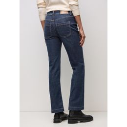Slim-fit-Jeans Street One, Damen, Gr. 36, Länge 30, schwarz indigo washed, Web, 72% Baumwolle, 27% Polyester, 1% Elasthan, unifarben, lang, Jeans, High Waist
