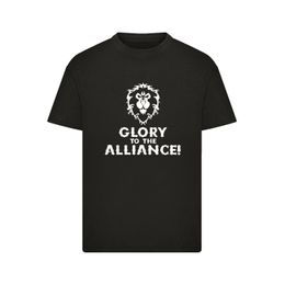 F4NT4STIC M&auml;dchen T-Shirt "World Of Warcraft Alliance Glory Back"schwarz, Gr. 158, Obermaterial: 100% Baumwolle, Shirts, Official Merch