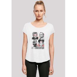 T-Shirt F4NT4STIC "Sex Education Class Photos Netflix TV Series", Damen, Gr. M, weiß, Obermaterial: 100% Baumwolle, regular fit, Rundhals, ohne Bündchen, Shirts, Premium Qualität