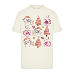F4NT4STIC Herren T-Shirt "Hippie Santa Weihnachten Tree Cocoa"sand, Gr. S, Obermaterial: 100% Baumwolle, Shirts, Premium Qualität