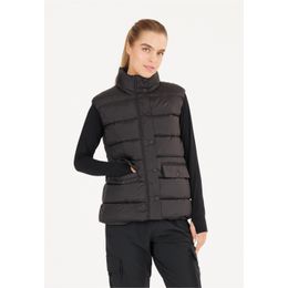 Steppweste WHISTLER "Amaretto", Damen, Gr. 46, schwarz, 100% Polyester, normal, hoch geschlossener Ausschnitt, Westen Steppweste, mit atmungsaktiver und warmer Polsterung