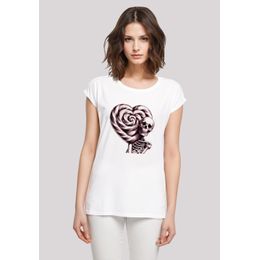 T-Shirt F4NT4STIC "S&uuml;&szlig;e S&uuml;&szlig;igkeiten Herzform Liebe", Damen, Gr. 4XL, wei&szlig;, Obermaterial: 100% Baumwolle, regular fit, Rundhals, ohne B&uuml;ndchen, Shirts T-Shirt, Premium Qualit&auml;t