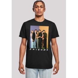 T-Shirt F4NT4STIC "FRIENDS TV Serie Group Photo", Herren, Gr. XXL, schwarz, Obermaterial: 100% Baumwolle, regular fit, Rundhals, ohne B&uuml;ndchen, Shirts T-Shirt, Herren,Premium Merch,Regular-Fit,Basic,Bedruckt