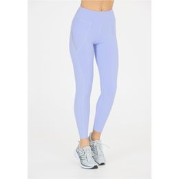 Lauftights Endurance "Talori", Damen, Gr. 36, EURO-Größen, blau (bleached, denim), 77% Polyamid, 23% Elasthan, unifarben, Hosen, mit Quick Dry-Technologie und flachen Nähten