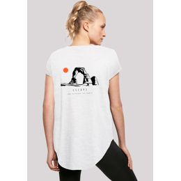 T-Shirt F4NT4STIC "Escape Discover the World Savannah", Damen, Gr. S, wei&szlig;, Obermaterial: 100% Baumwolle, regular fit, Rundhals, ohne B&uuml;ndchen, Shirts T-Shirt, Discover the World