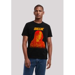 T-Shirt F4NT4STIC "Billie Eilish Portrait", Herren, Gr. XS, schwarz, Obermaterial: 100% Baumwolle, regular fit, Rundhals, ohne B&uuml;ndchen, Shirts T-Shirt, Premium Qualit&auml;t