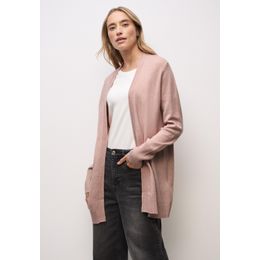 Street One Damen Strickjackefaded rose meliert, Gr. 46, unifarben, Stoff, 30% Polyester, 27% Polyacryl, 23% Polyamid, 20% Viskose, Strickjacken, in