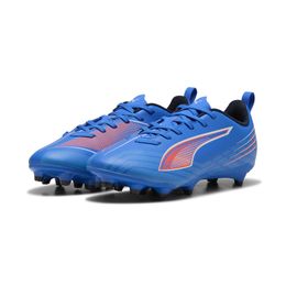 Fu&szlig;ballschuh Puma "ULTRA 6 PLAY FG/AG Fu&szlig;ballschuhe Jugendliche", Kinder, Gr. 34.5, wei&szlig; (ultra blau wei&szlig; glowing rot), Obermaterial: Textil, Synthetik; Futter: Textil; Innensohle: Textil; Laufsohle: Synthetik, Schuhe Fu&szlig;ballschuh